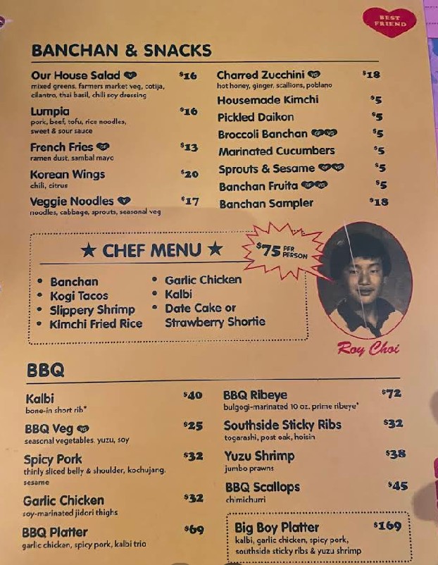 Las Vegas Best Friend Menu| At Park MGM, Roy Choi Is Serving Korean ...