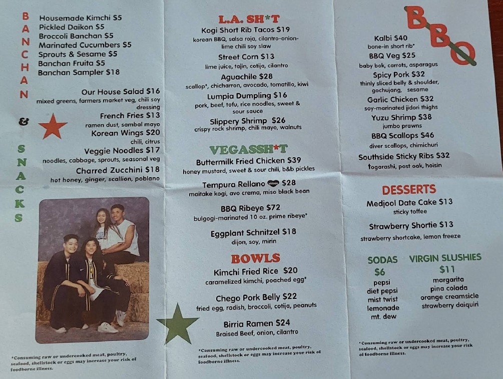 Las Vegas Best Friend Menu| At Park MGM, Roy Choi Is Serving Korean ...